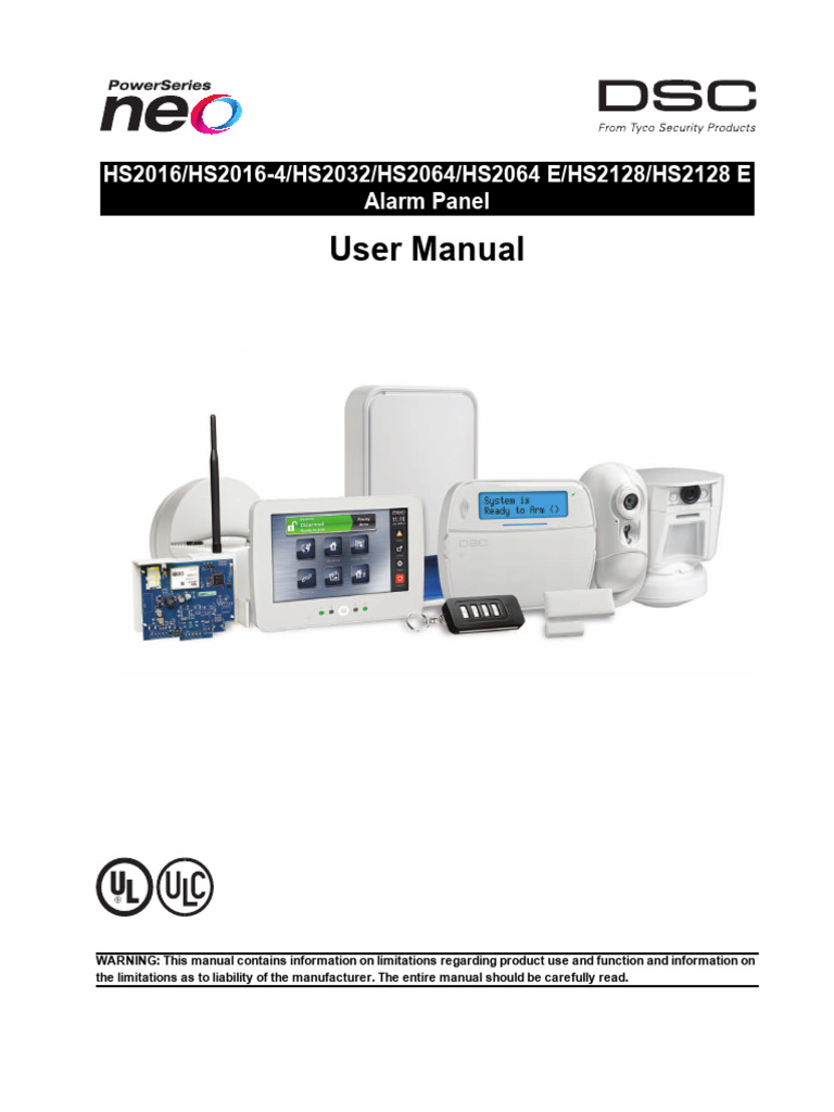 DSC HS2016/HS2032 Alarm Manual | PDF | Security Alarm