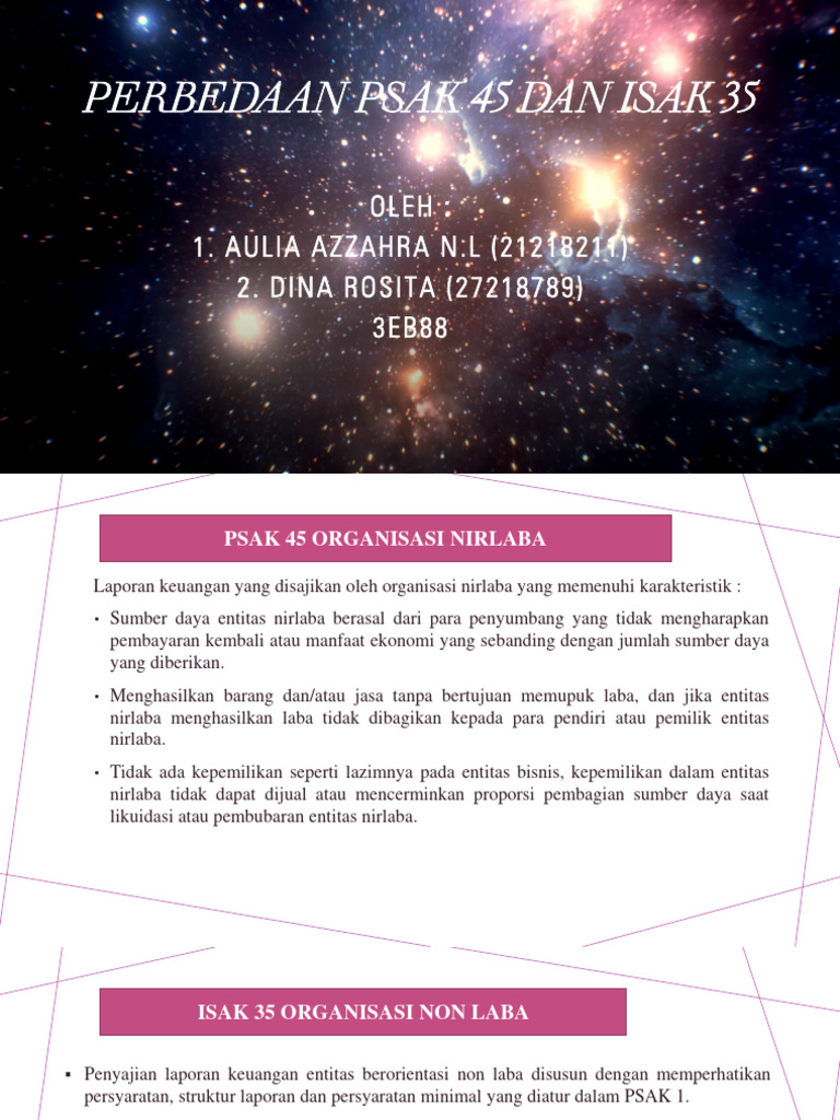 Perbedaan PSAK 45 dan ISAK 35 | PDF