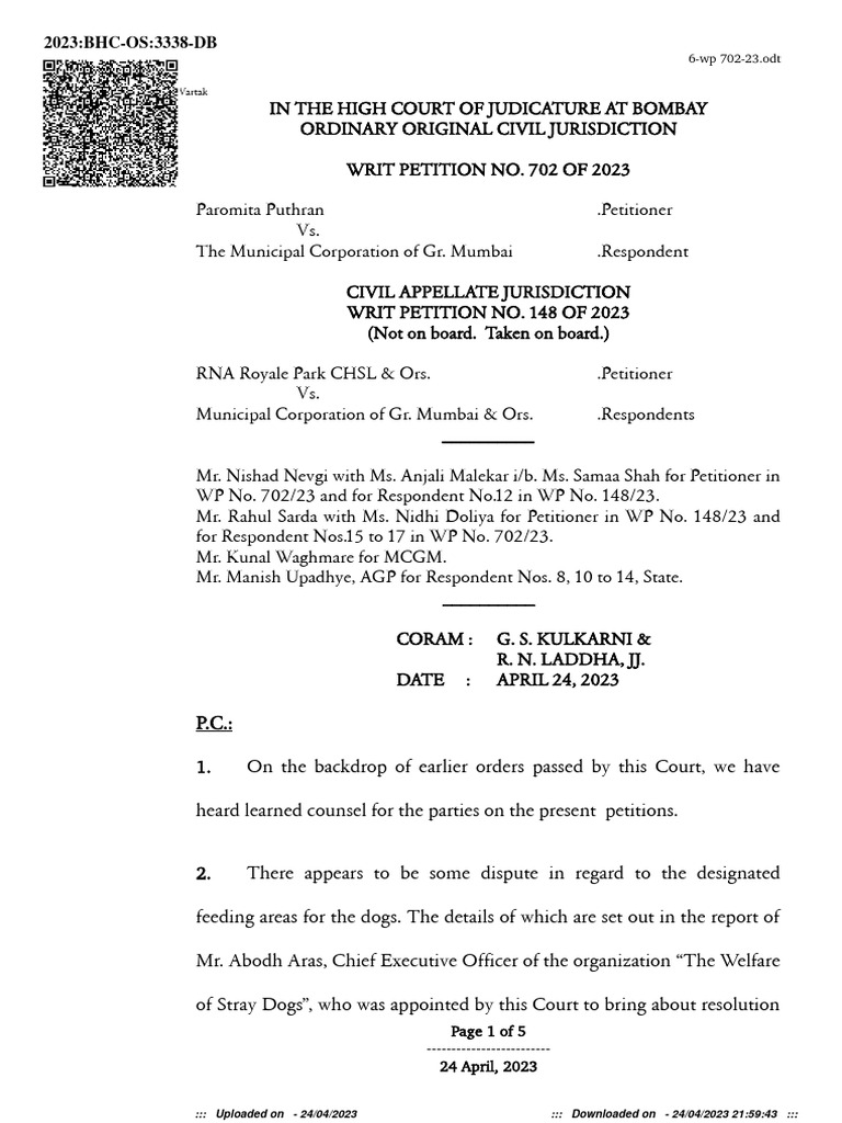 Paromita Case | PDF | Judiciaries | Common Law