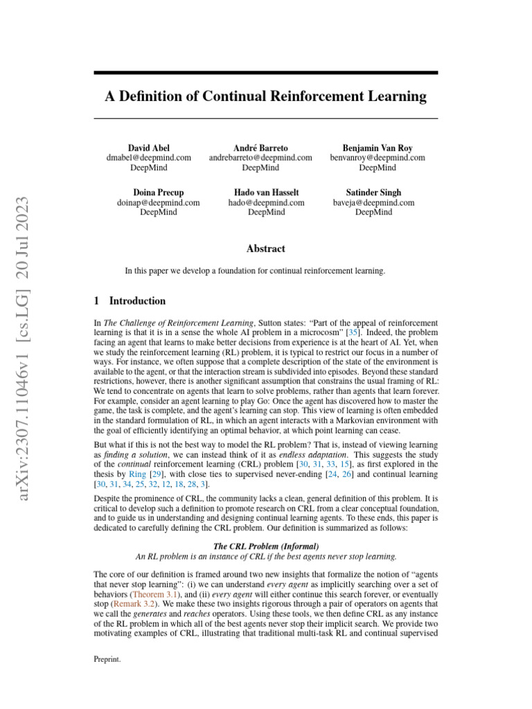Continous RL | PDF | Artificial Neural Network | Basis (Linear Algebra)