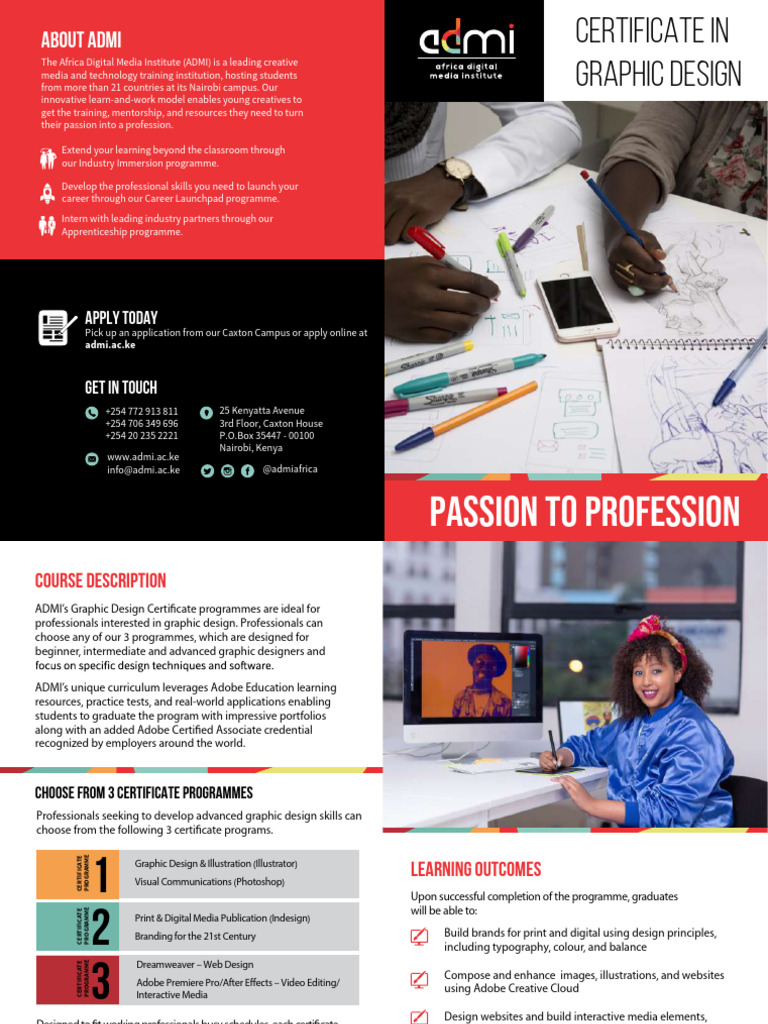 Certificate Brochure Graphic Design Professionals | PDF | Graphic Design | Computing