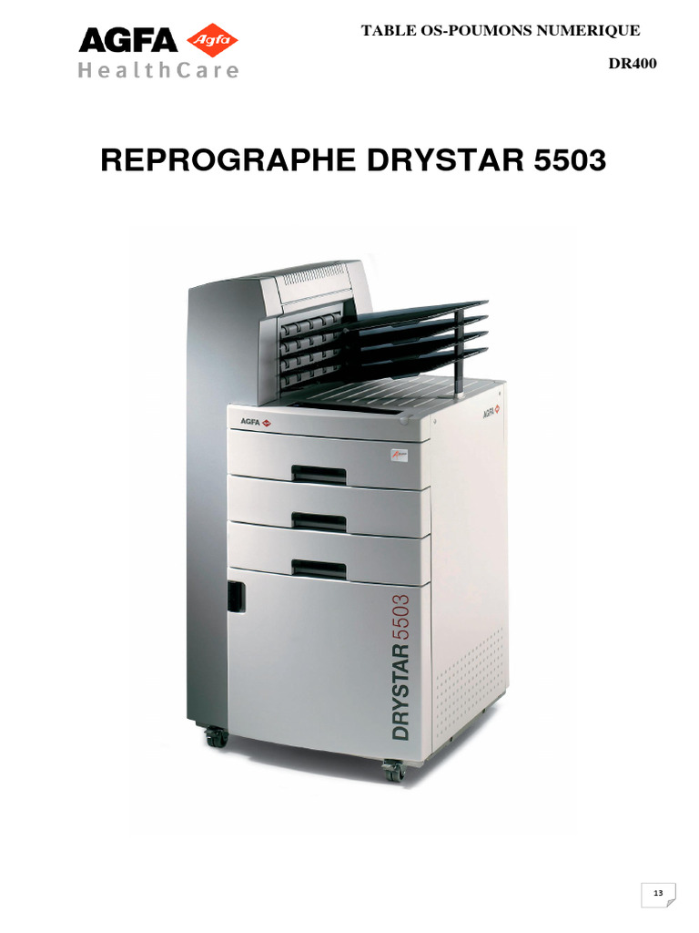 Reprographe Agfa Drystar 5503 | PDF | Technologies de l'information et ...