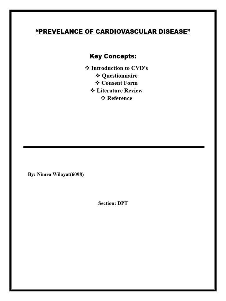 Prevelance of Cardiovascular Disease | PDF | Cardiovascular Diseases ...