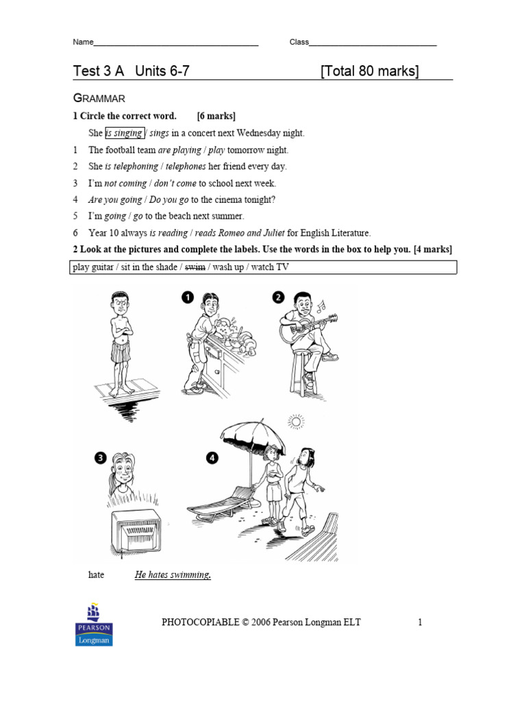 Test 3A | PDF | Languages | Foreign Language Studies