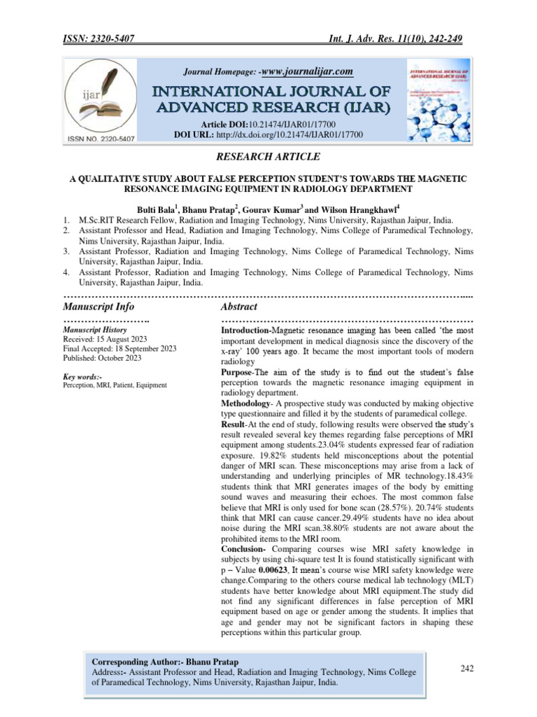 A Qualitative Study About False Perception Students Towards The ...