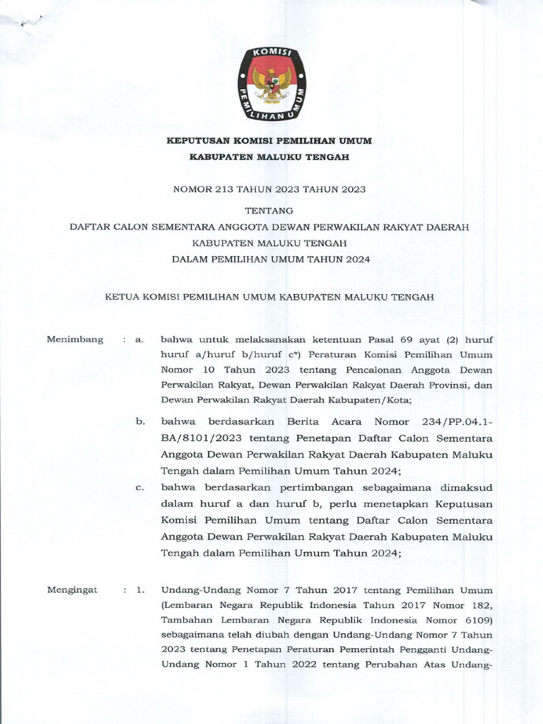 SK Dan Lampiran DCS | PDF