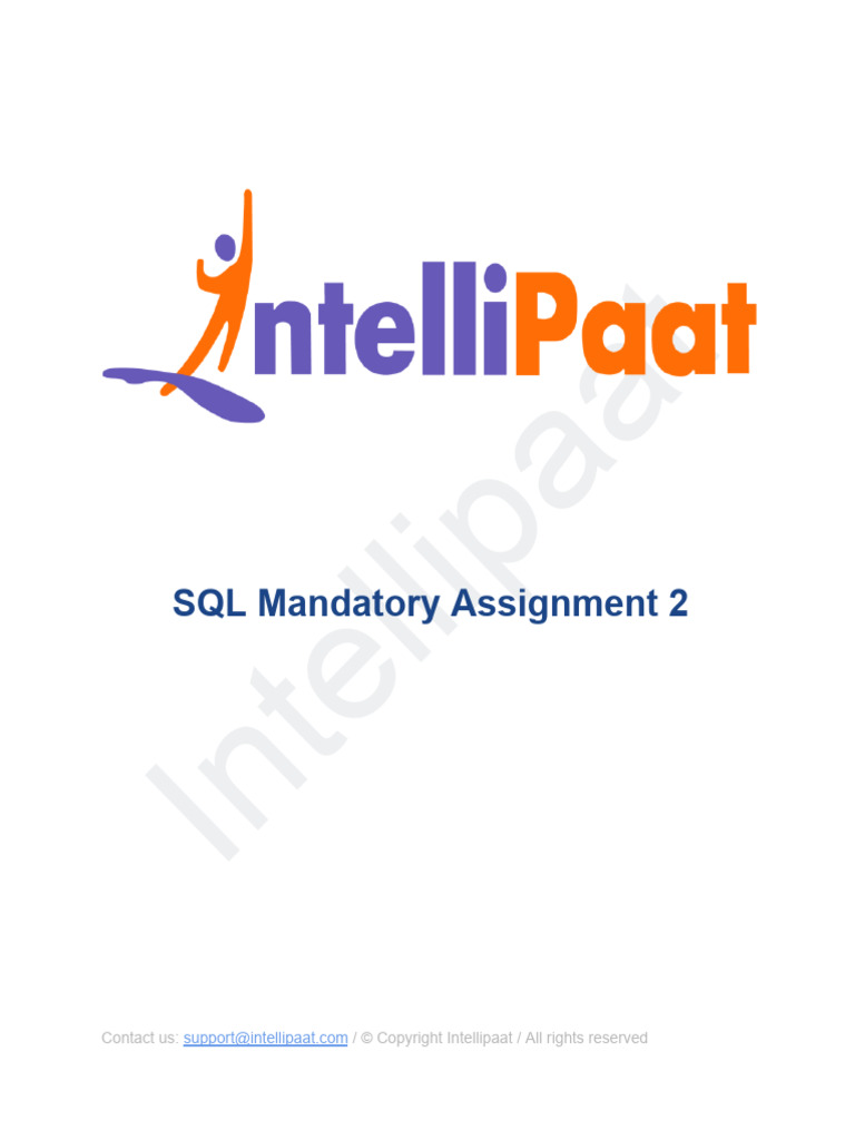 Sql Mandatory Assignment 2 Pdf 