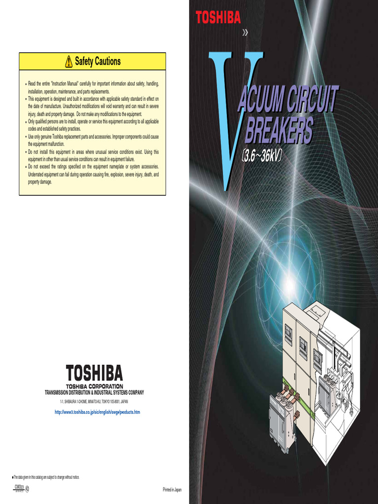VCB Toshiba | PDF | Electrical Engineering | Electricity