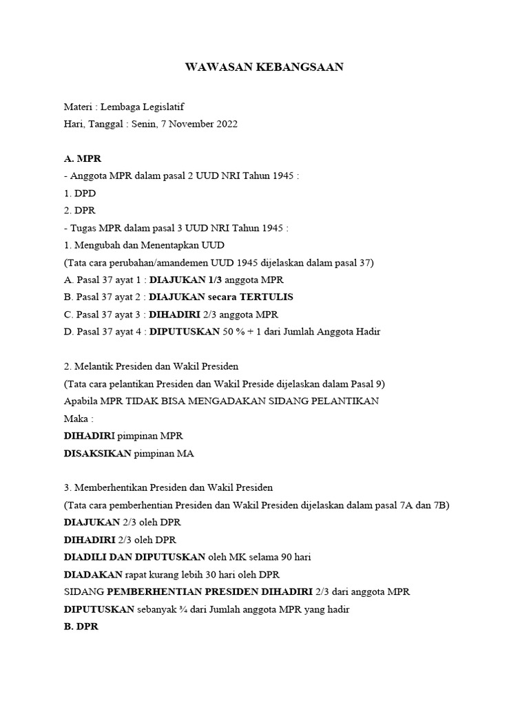 Wawasan Kebangsaan | PDF