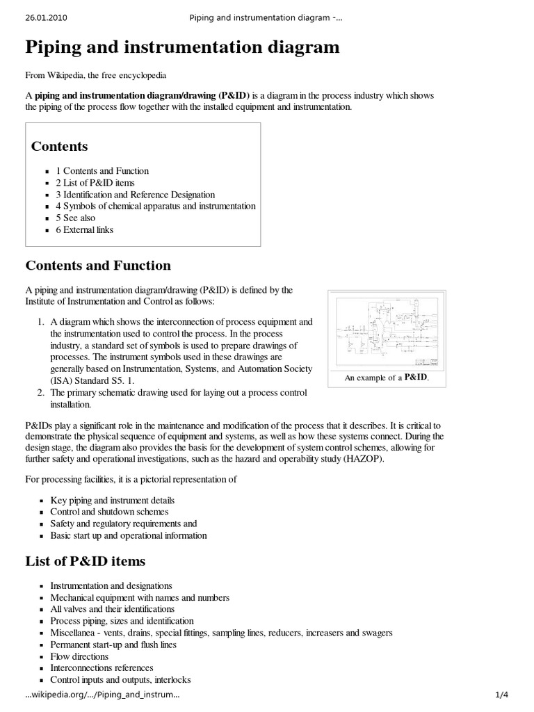 P&ID - Wikipedia | PDF | Instrumentation | Manufactured Goods
