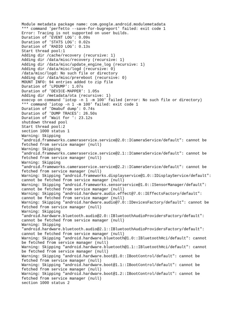 Android Debugging Log Analysis | PDF | Software Engineering | Computing