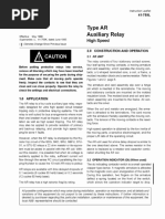 ABB AR Auxiliary Relay | PDF | Relay | Switch