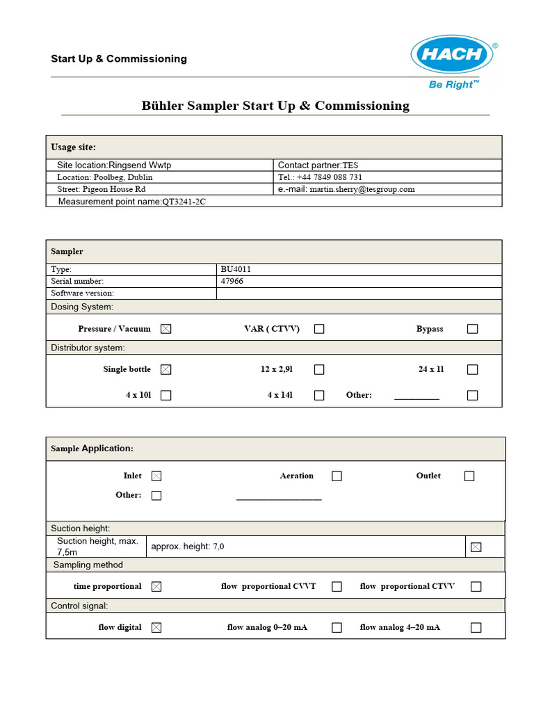 Start - Up - Commissioning - Buehler 2C | Download Free PDF | Analogue ...