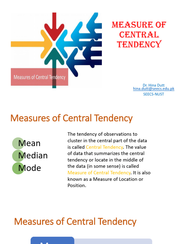 Measure of Central Tendency | PDF | Mode (Statistics) | Mean