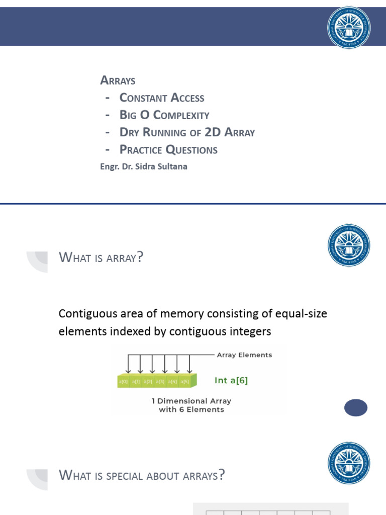 02 - Arrays | PDF | Matrix (Mathematics) | Computer Data