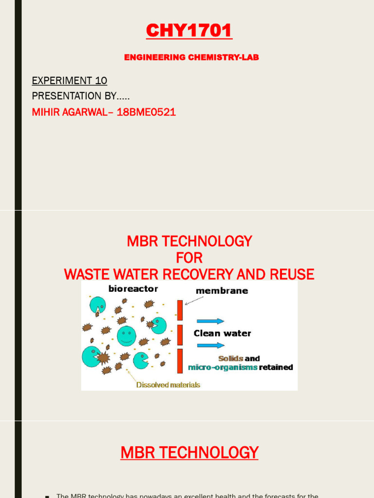 MBR Technology | PDF | Membrane | Water Pollution