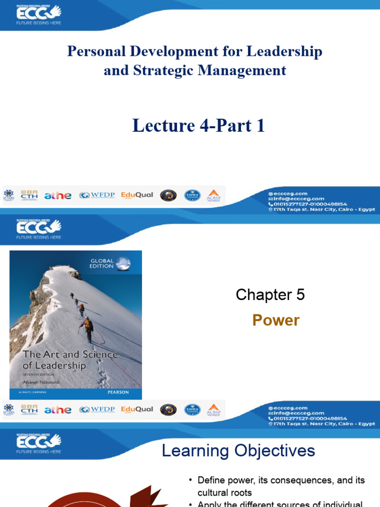 Lec 4-Part 1 - CH 5 | PDF | Power (Social And Political) | Leadership