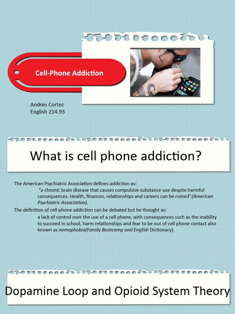Cell Phone Addiction | Download Free PDF | Psychology | Psychological ...