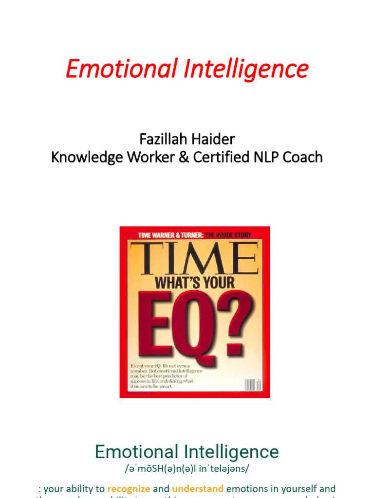 Emotional Intelligence by Ms1698136308 | PDF | Emotional Intelligence ...