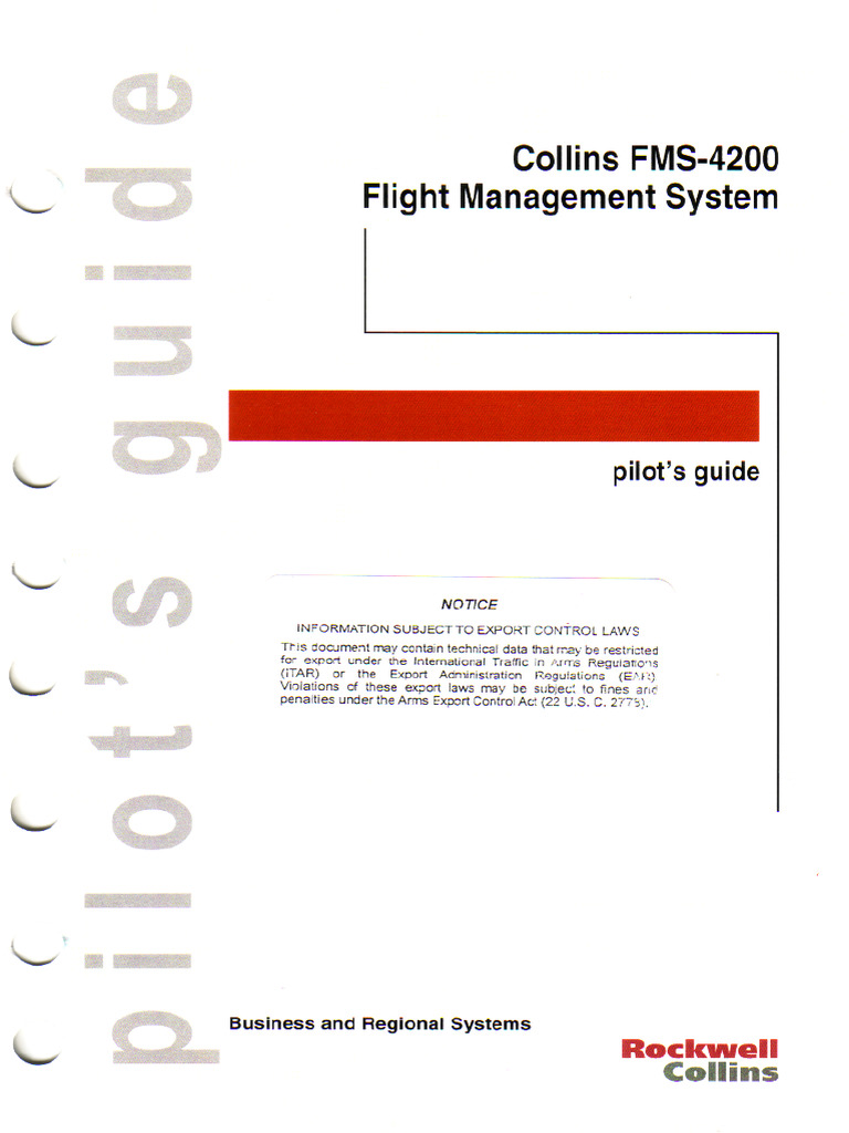 Collins FMS-4200 Pilots Guide | PDF