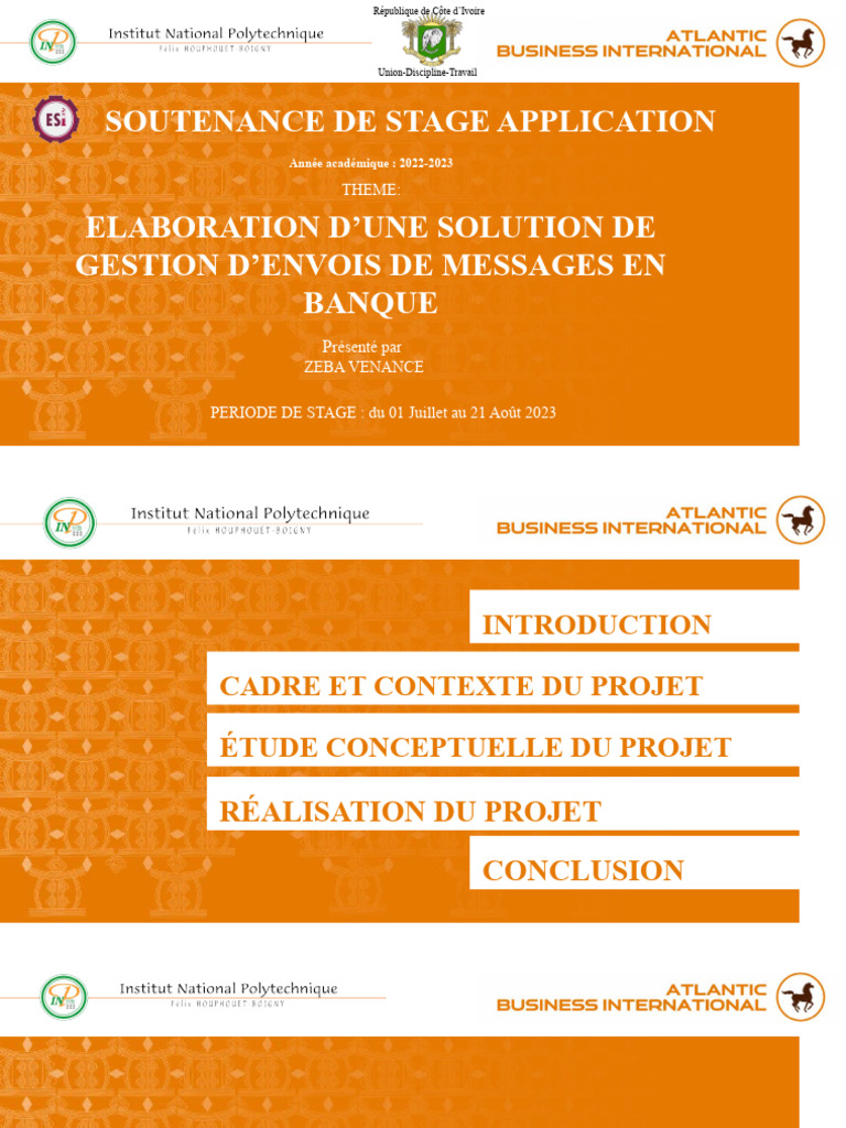 Presentation Stage2 | PDF | Cas d'utilisation | Informatique