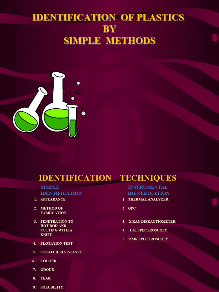 Detecting Plastics with Hot Pen Test | PDF | Thermoplastic | Polyvinyl ...
