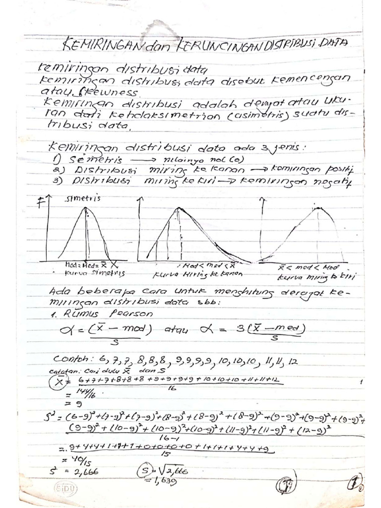 Materi Statistika Tmbhan Pert 4 | PDF