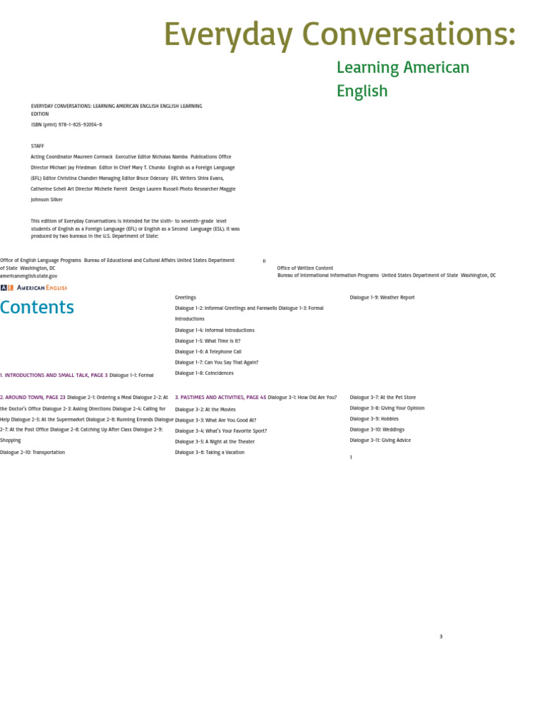 B Dialogues Everyday Conversations English LO PDF | PDF | Stress ...