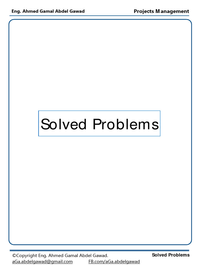 Solved Problems - Eng Ahmed Gamal Abdel Gawad | PDF