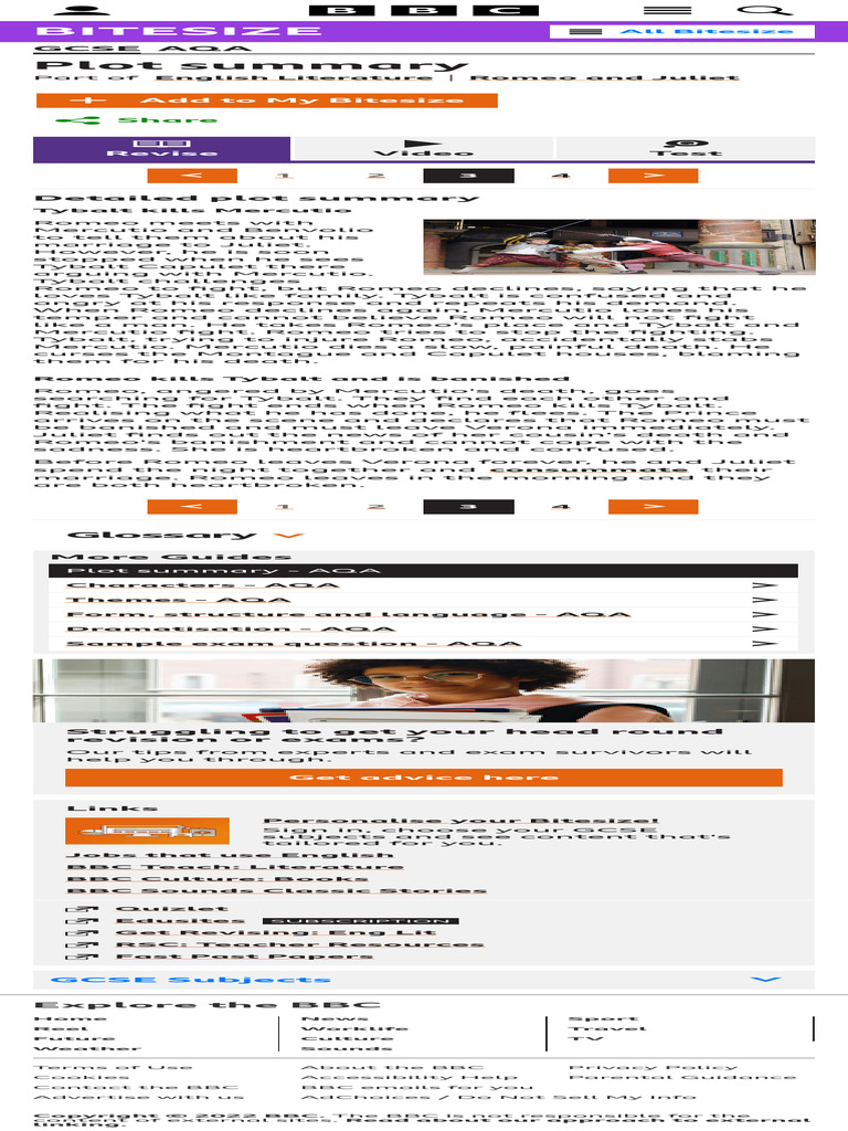 Detailed Plot Summary - Plot Summary - AQA - GCSE English Literature ...