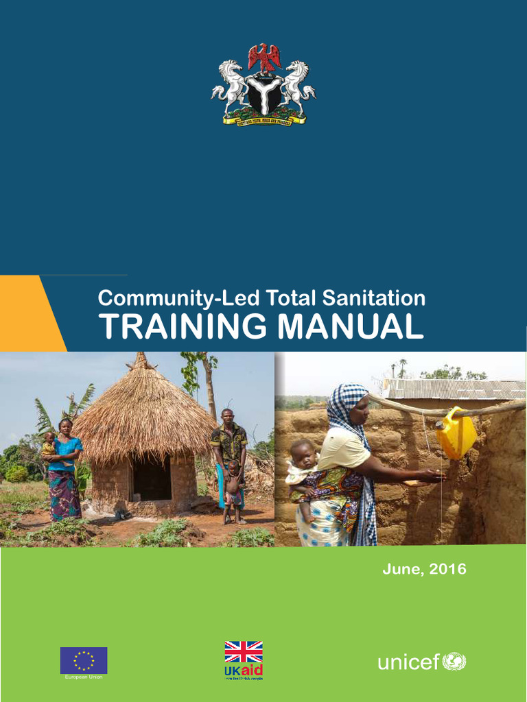 Community Led Total Sanitation Training Manual | PDF | Sanitation | Facilitator