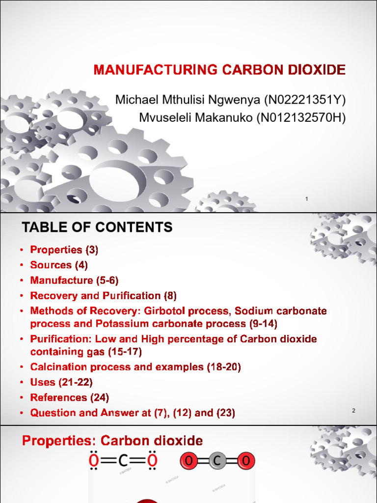 Industrial CO2 Production Processes | PDF | Carbon Dioxide | Combustion