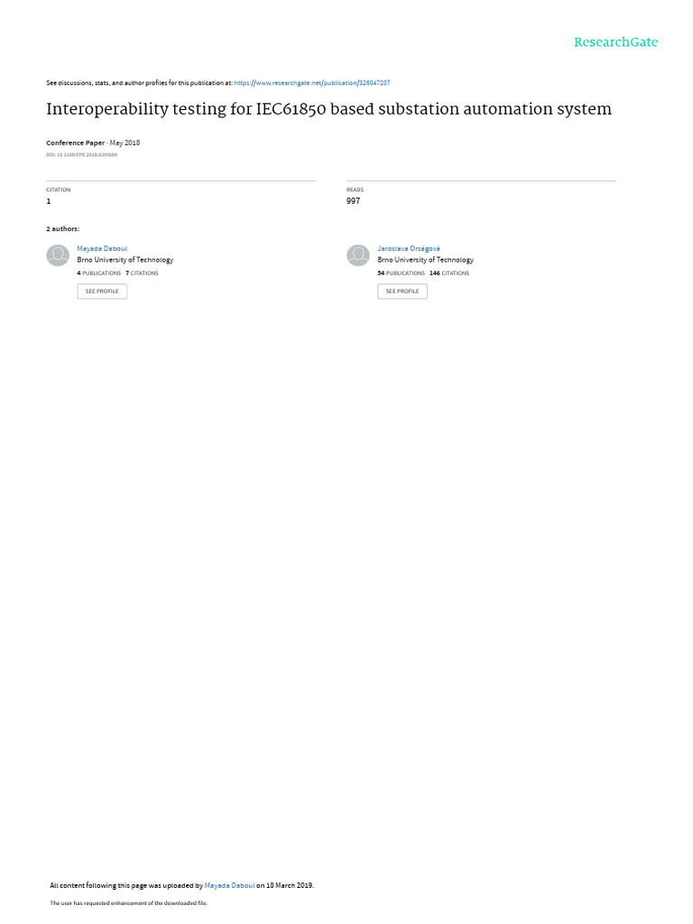Interoperability Test On IED | PDF | Interoperability | Computer Network