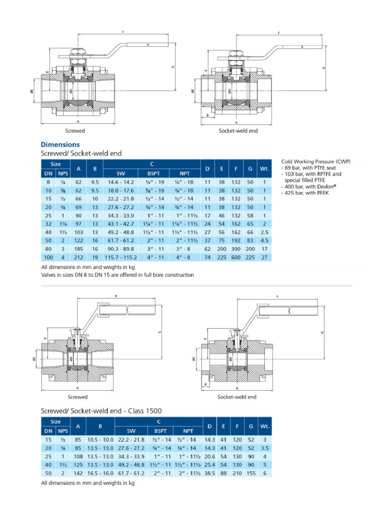 1500 Class Ball Valve | PDF