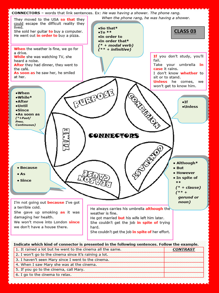 Class 03 - Discourse Markers - Without Answer Key | PDF | Verb ...