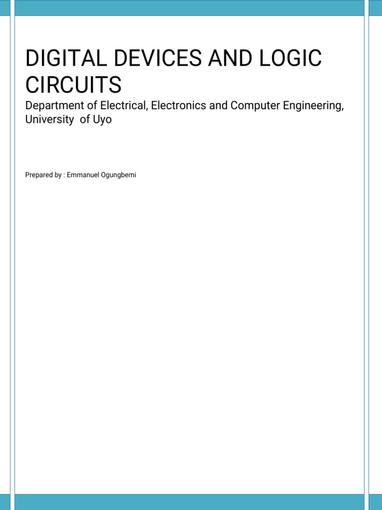 CPE 315 - Digital Devices NOTE | PDF