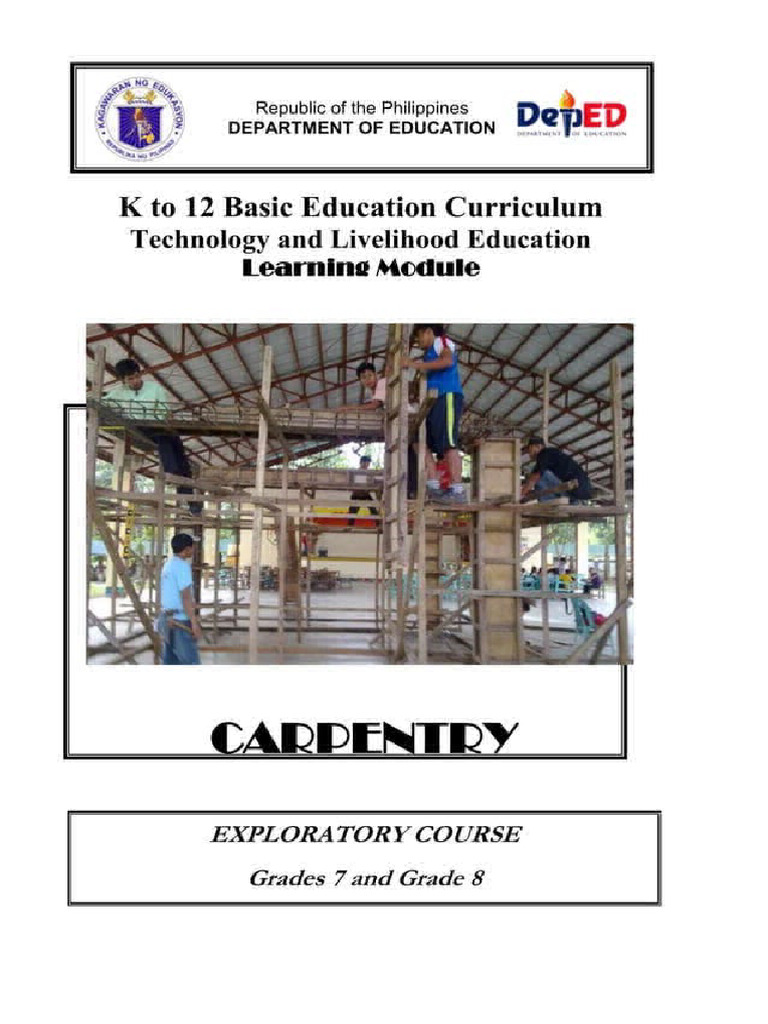 K-12 Carpentry Learning Module | PDF