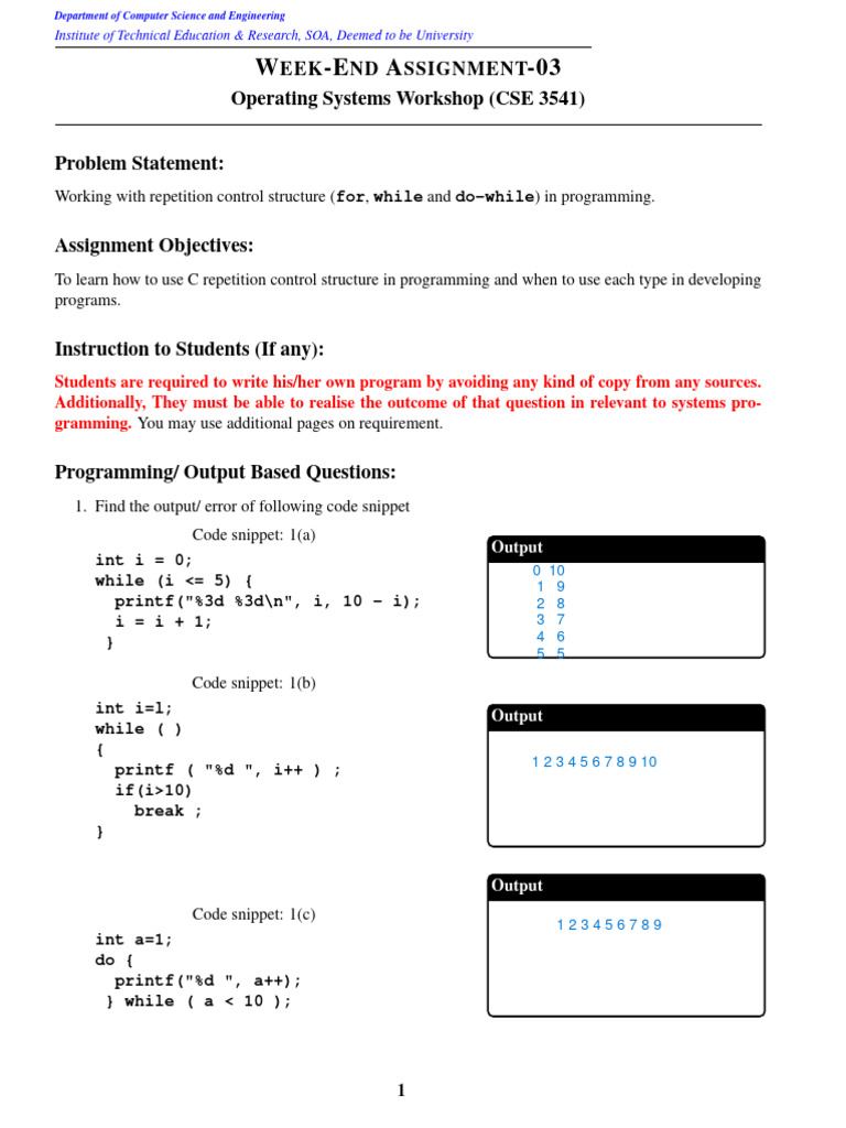 Osw Assignment 3 | PDF | Computer Engineering | Computer Programming