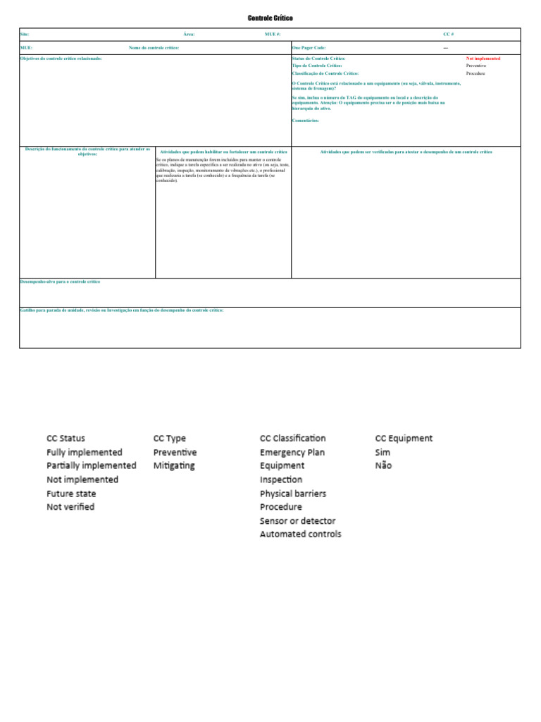Controle Crítico: One Pager PDF | PDF