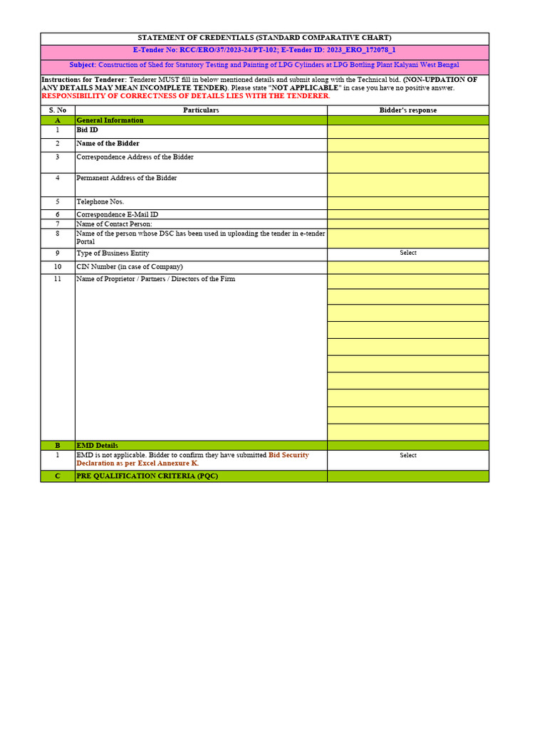 Statement of Credentials - PT 102 | PDF | Economies | Business