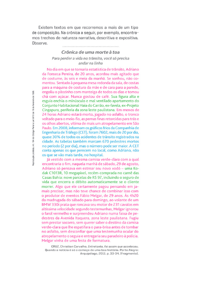 Texto Complementar - Tipos Textuais | PDF