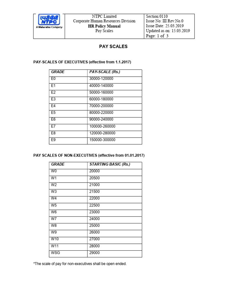 0110-Pay Scales | PDF | Business
