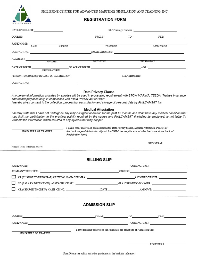 Registration Form | PDF