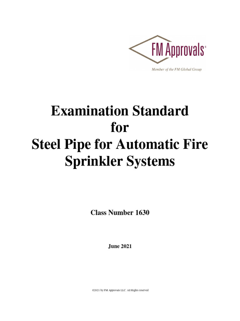 Steel Pipe For Automatic Fire Sprinkler Systems | PDF | Pipe (Fluid Conveyance) | Calibration