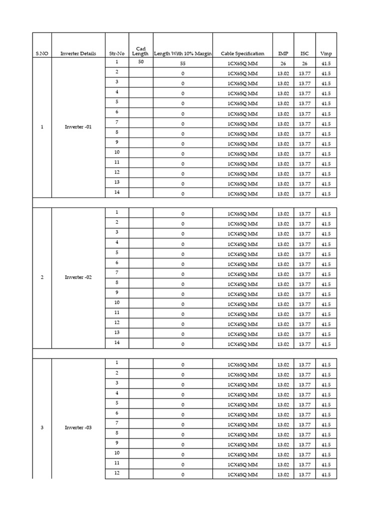 DC Cable Calculator | PDF | Physical Quantities | Electrical Equipment