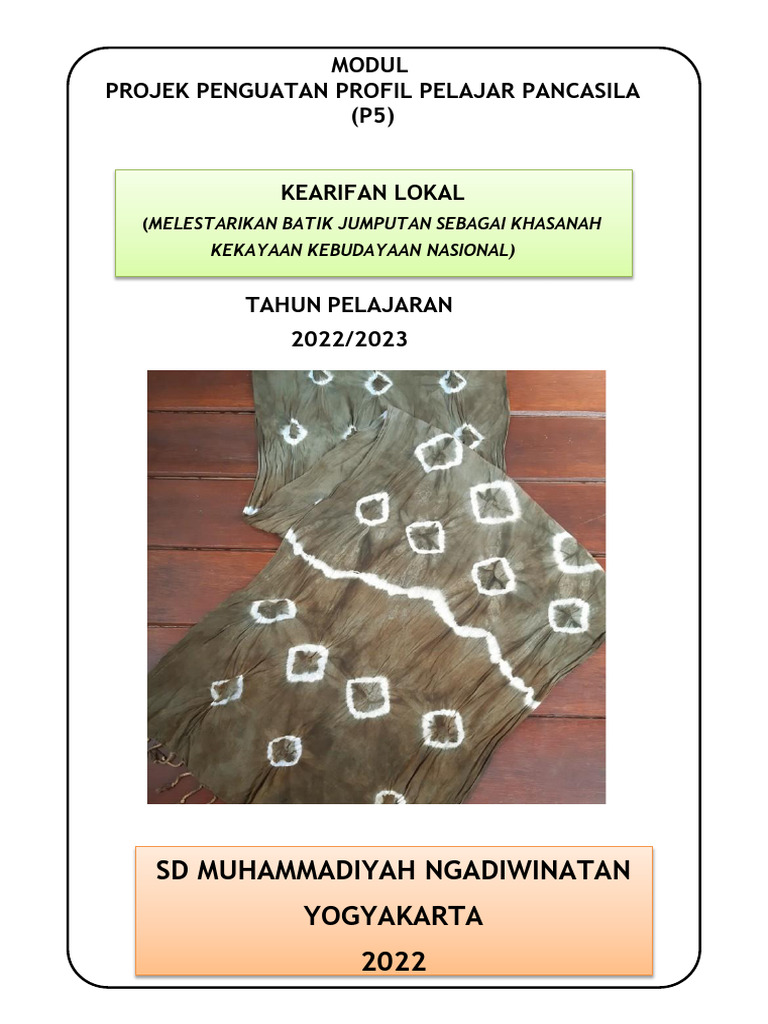 Modul P5 Jumputan 2022 2023 | PDF