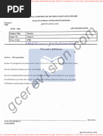 Kawlo GCE Past Questions & Answers | PDF