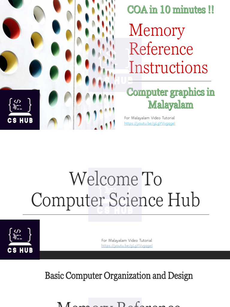 8.memory Reference Instructions | PDF | Central Processing Unit ...