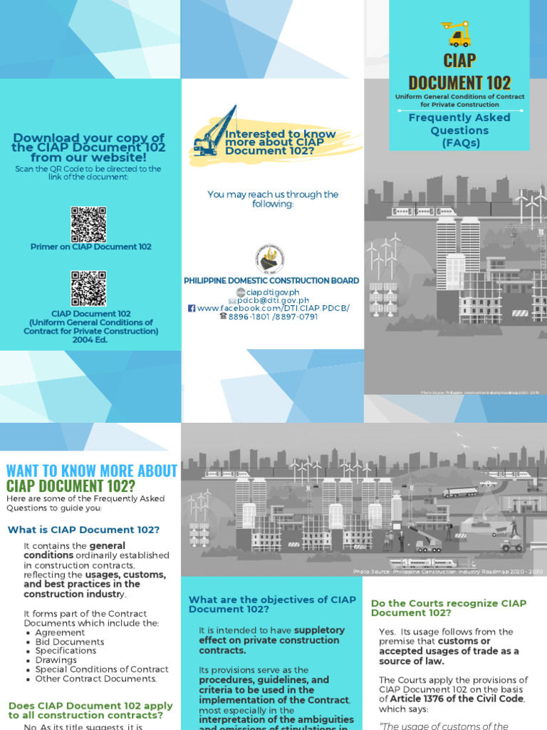 CIAP Document 102 FAQs | PDF | Government | Business Law