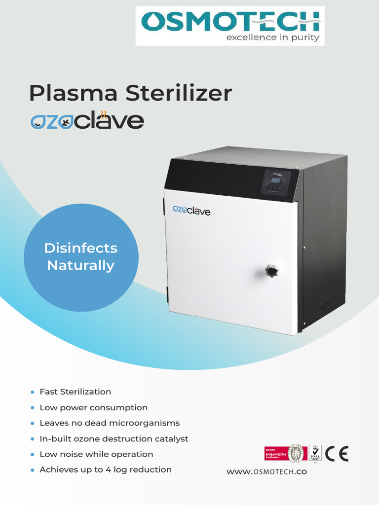 Plasma-Sterilizier-brochure-OSMOTECH | PDF | Sterilization ...